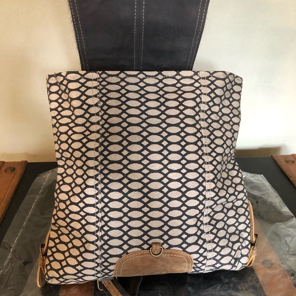 Bags | Myra Bag Backpack Up Cycled Material Nwt | Poshmark